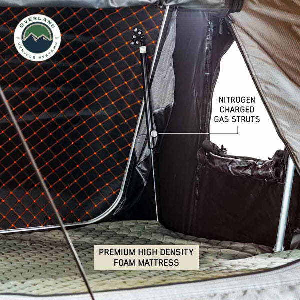 HD Bundu Hard Shell Roof Top Tent-Grey Body & Green Rainfly – Cali ...