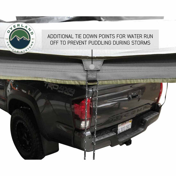 HD Nomadic 180 Degree Awning - Dark Grey with Black Travel Cover Unive ...