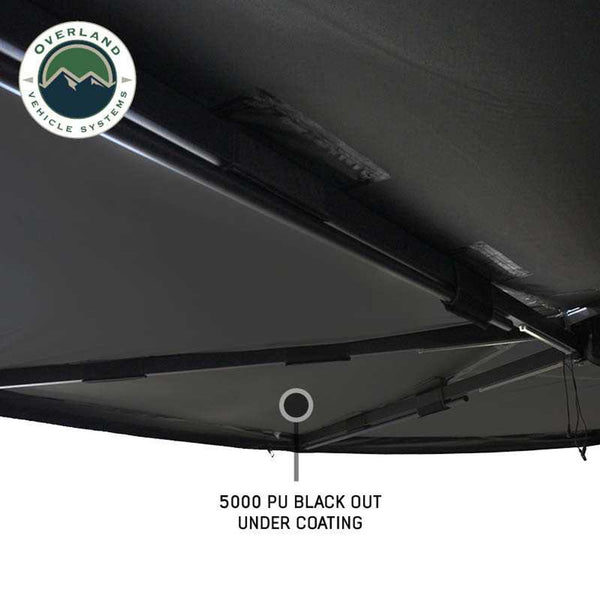 XD Nomadic 270 Degree Awning W/Lights & Black Out - Black Body, Grey T ...