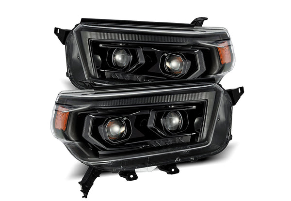 PRO-Series Projector Headlights Alpha-Black Fits 10-13 Toyota 4Runner ...