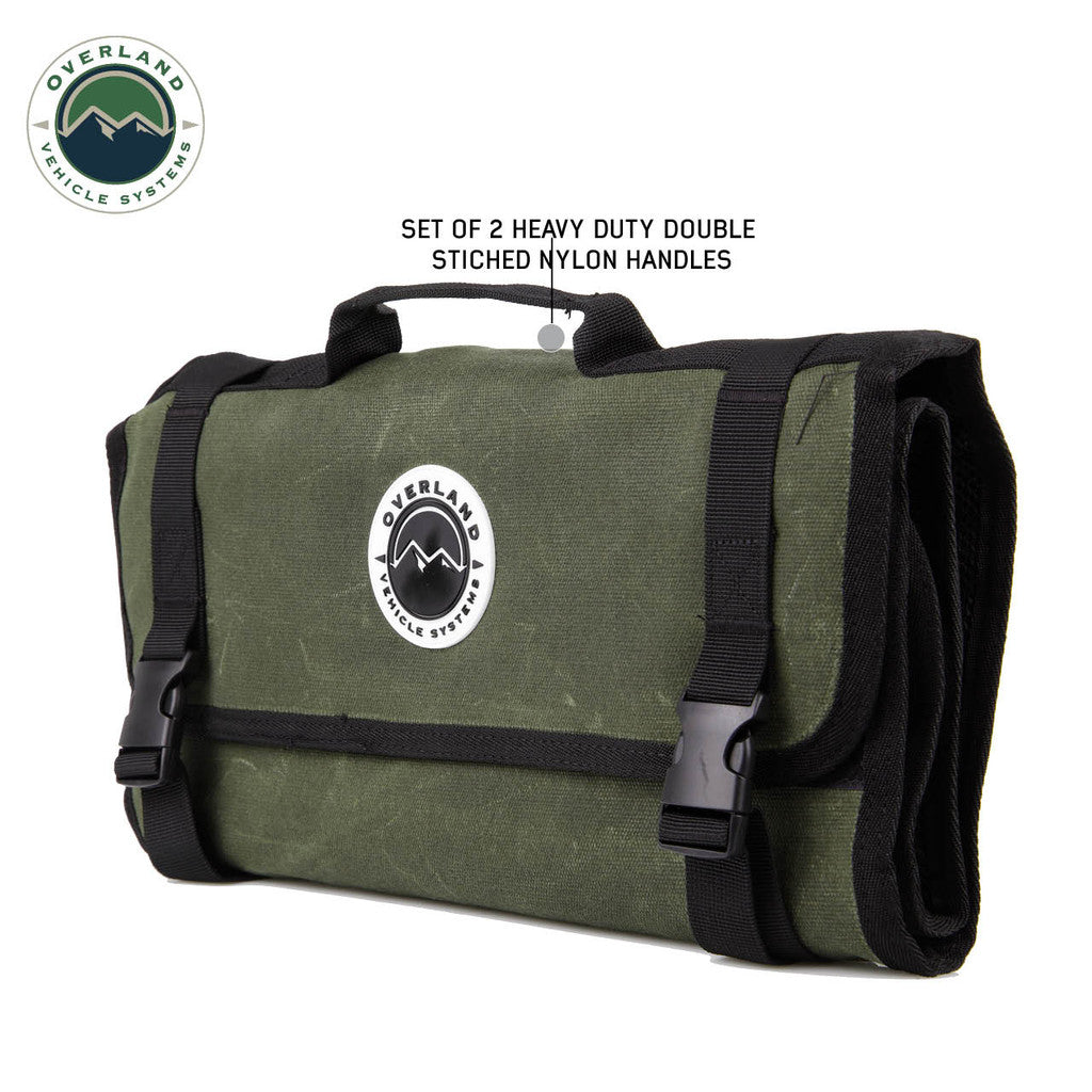 Overland Vehicle Systems Rolled Bag First Aid - #16 Waxed Canvas Unive ...