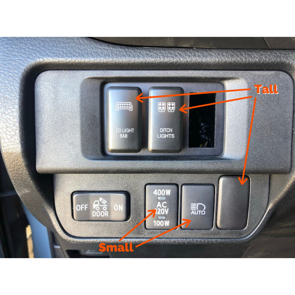 Toyota Small Style OEM Bumper Light Bar Switch – Cali Raised LED