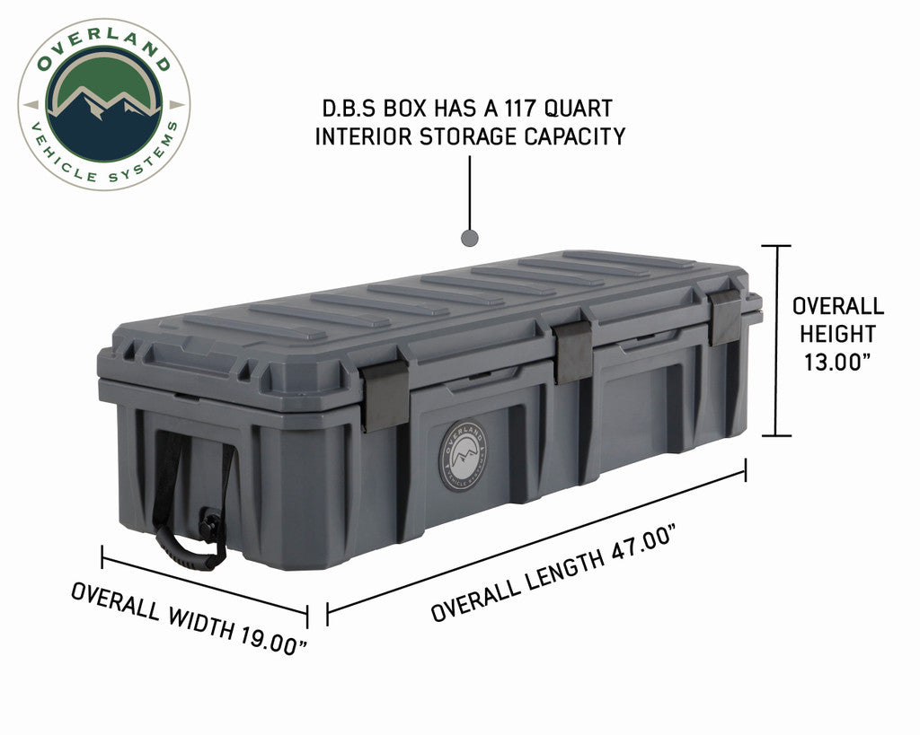 OVS D.B.S. Dark Grey Dry Box with Drain, and Bottle Opener – Cali ...