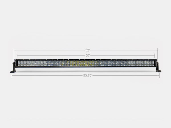 52" CURVED Dual Row 5D Optic OSRAM LED Bar – Cali Raised LED