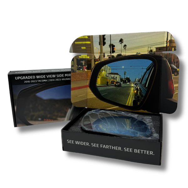 Upgraded Wide View Side Mirrors for 16-23 Tacoma / 14-24 4runner / 19 ...
