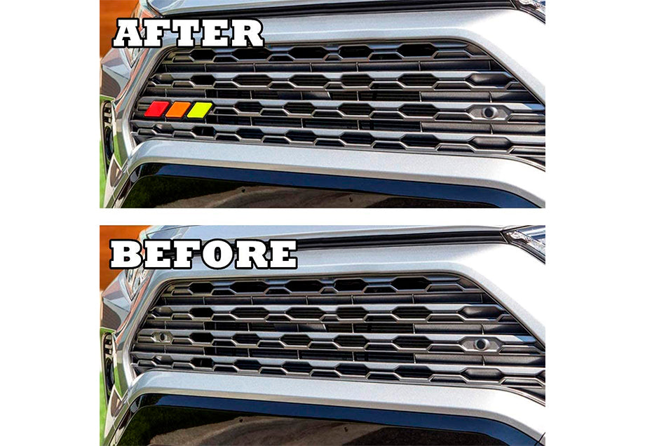 Tri-Color Grille Badge Emblem Decoration for Toyota Trucks – Cali ...